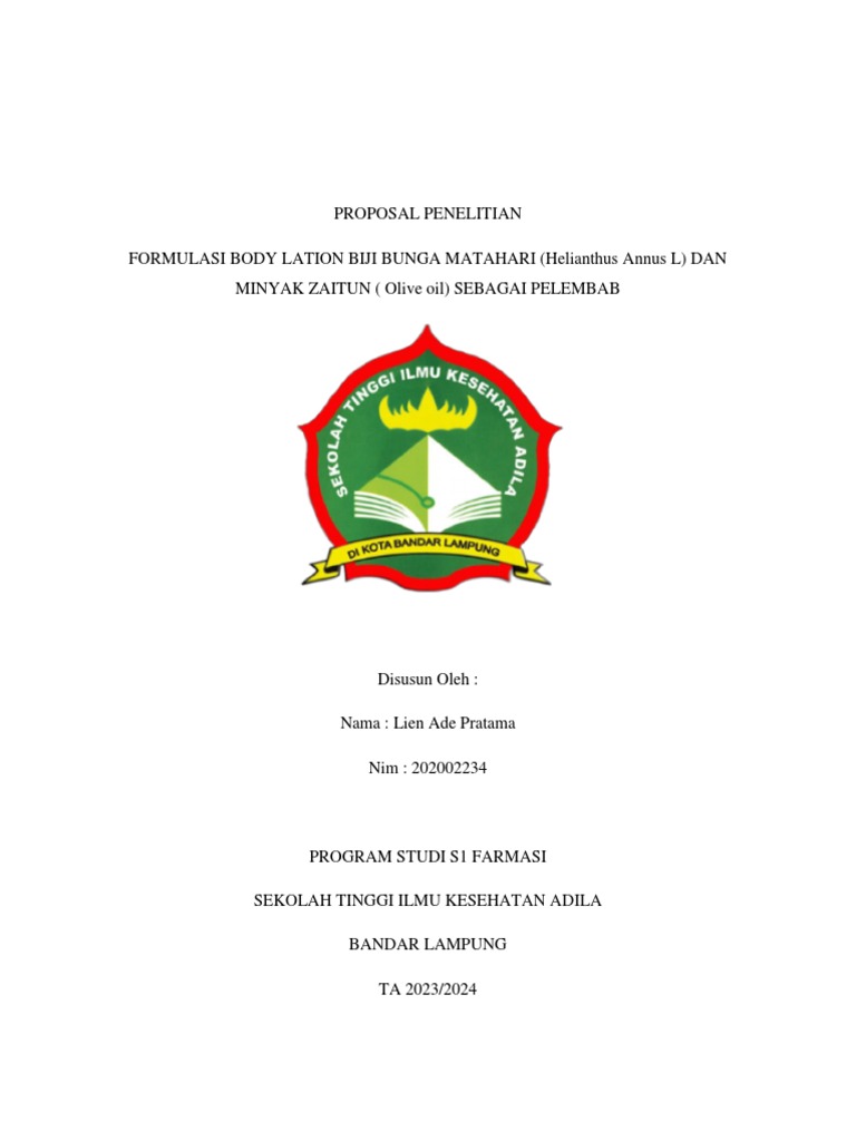 Proposal Penelitian Liyen Ade | PDF