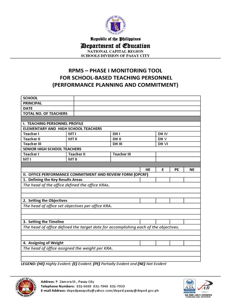 RPMS Monitoring Tool Phase 1 | PDF
