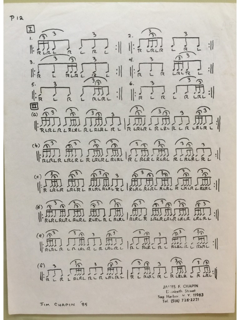 Jim Chapin Triplet Ruff | PDF