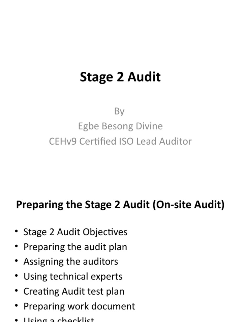 Stage 2 Audit Preparation Guide | PDF | Audit | Backup