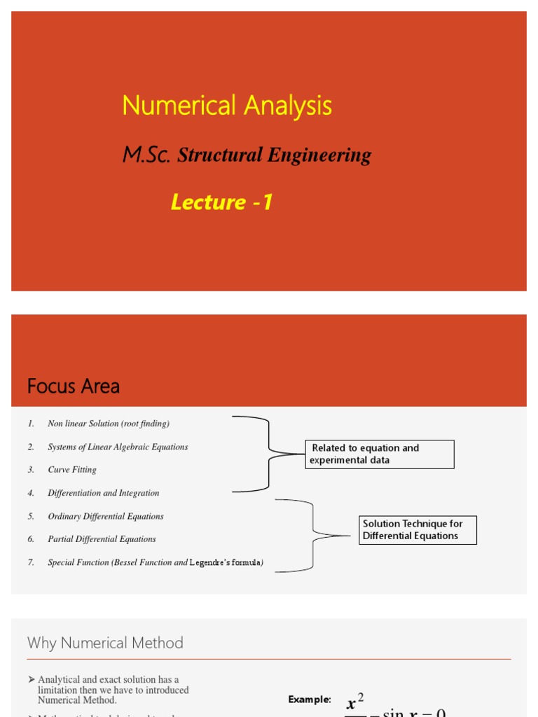 Numerical Methods in Structural Engineering | PDF | Numerical Analysis | Mathematical Analysis