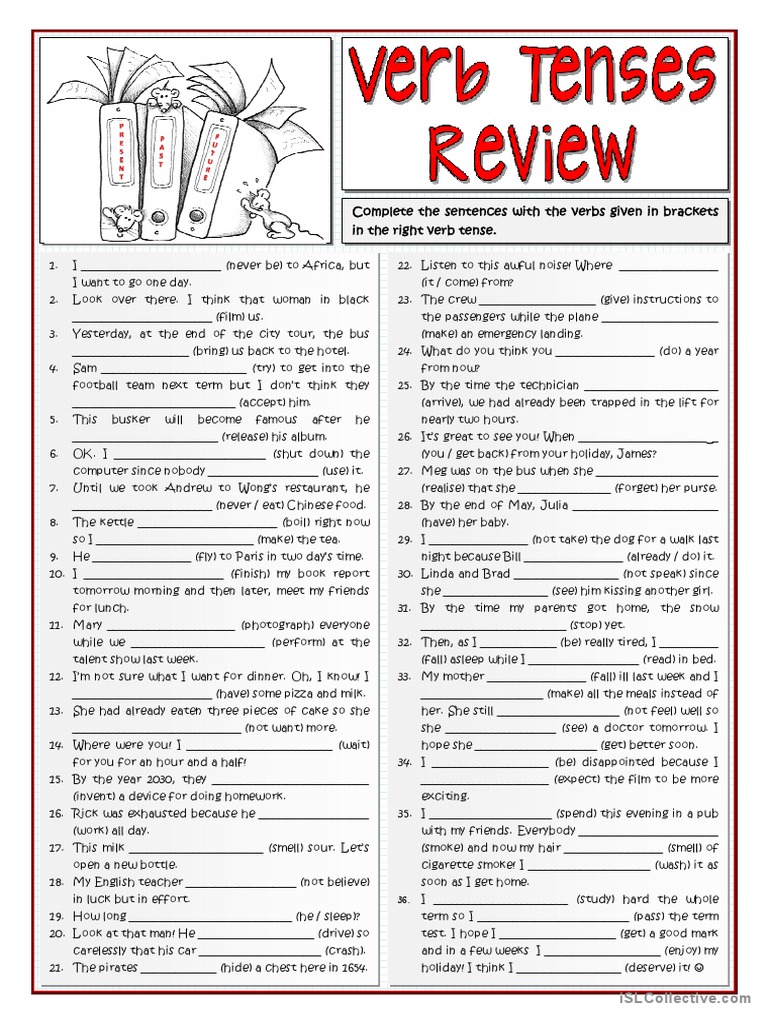 B1 Verb Tenses Review 1 - 2 | PDF