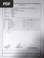 B.tech Marksheet | PDF