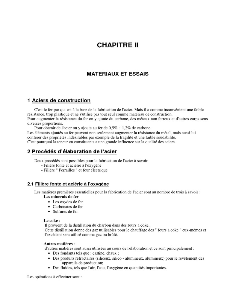 Materiaux Et Essais | PDF