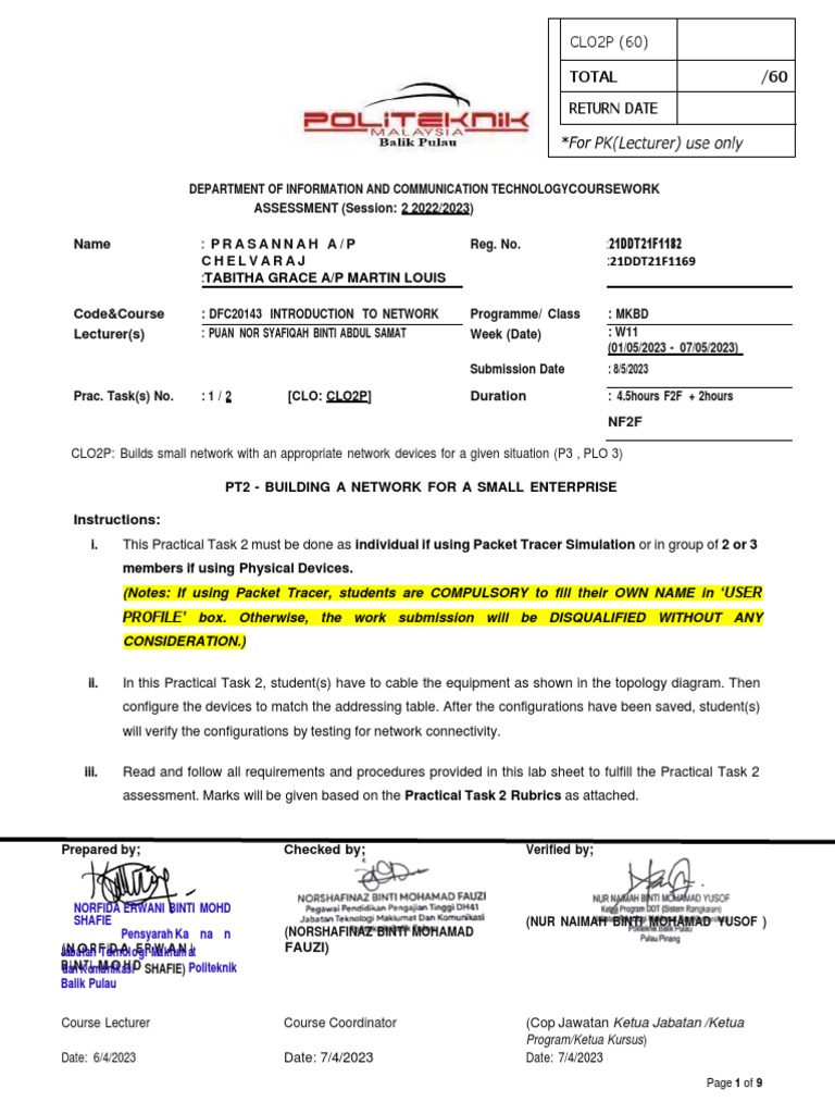 PT2 Itn Prasannah Tabitha | PDF