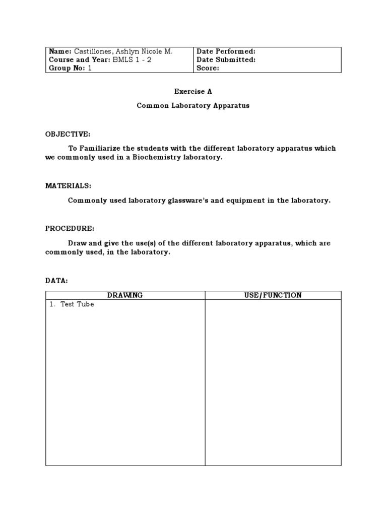 Laboratory App. | PDF