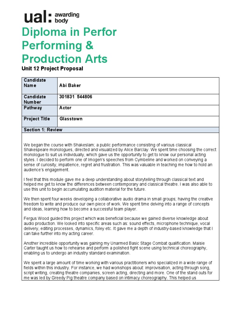 Project Proposal Form 2023 | PDF