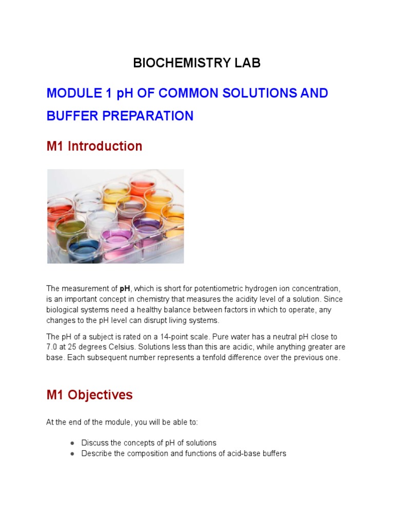 QUIZ Compressed-1.pdf - BIOCHEMISTRY LAB MODULE 1 PH OF... | PDF ...