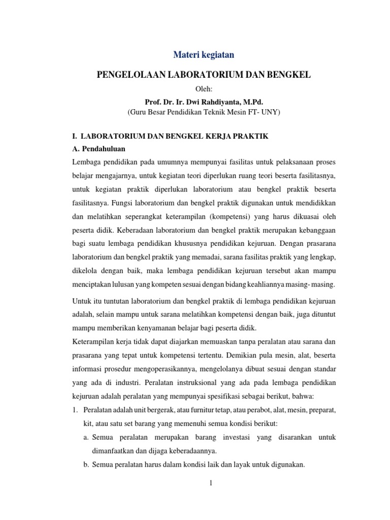 Materi PPM Manajemen Bengkel 2020 Fin | PDF