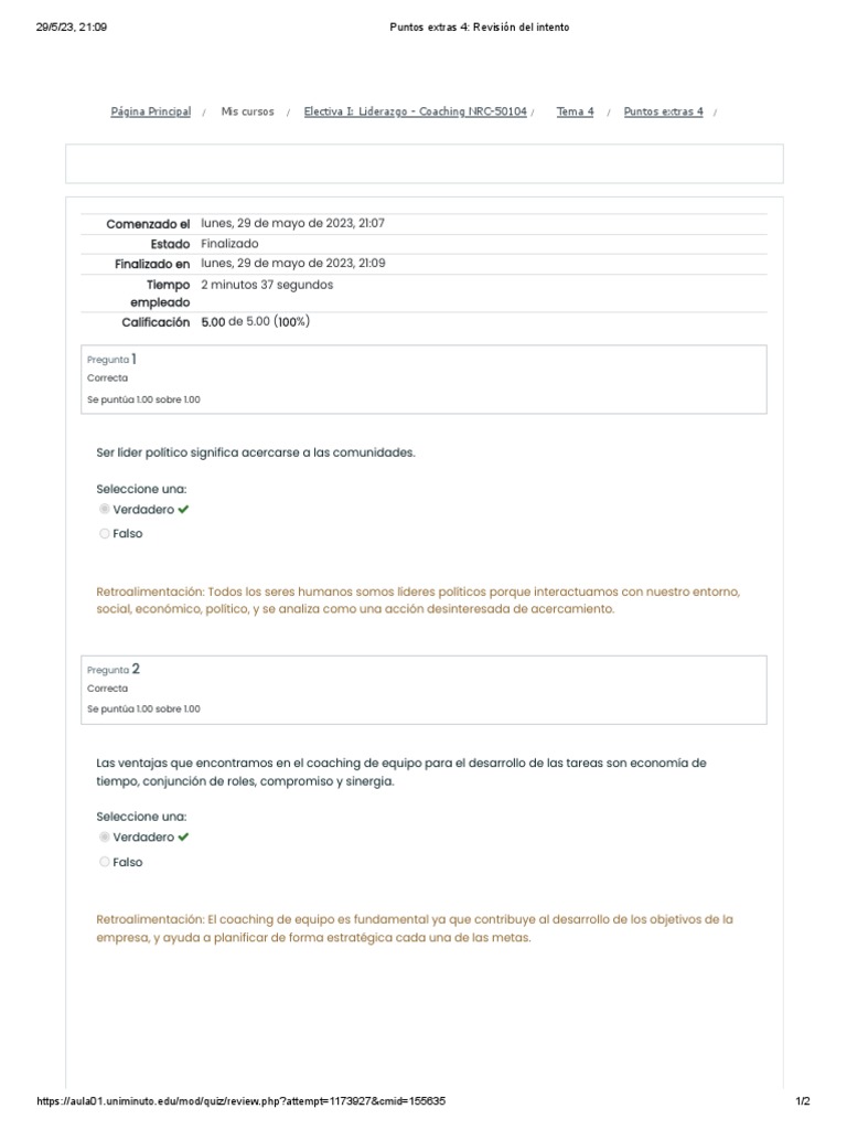 Puntos Extras 4 - Electiva | PDF