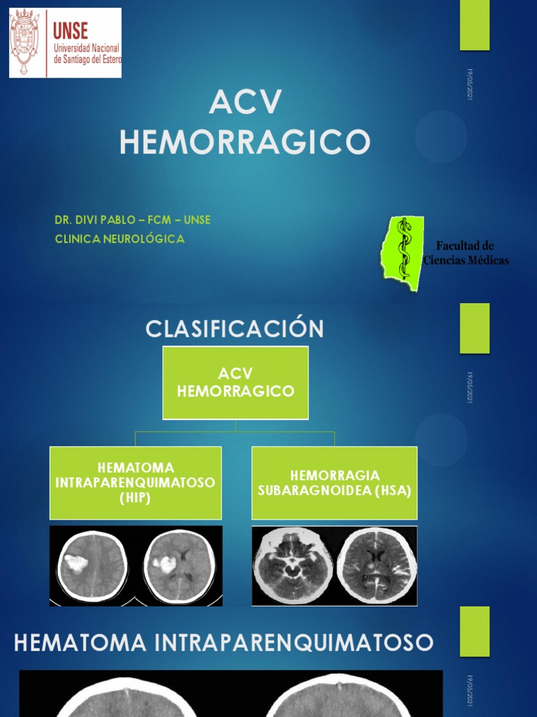 Acv Hemorragico | PDF | Carrera | Hipertensión