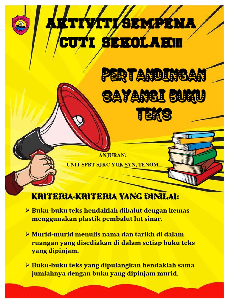Poster Pertandingan Buku Teks | PDF