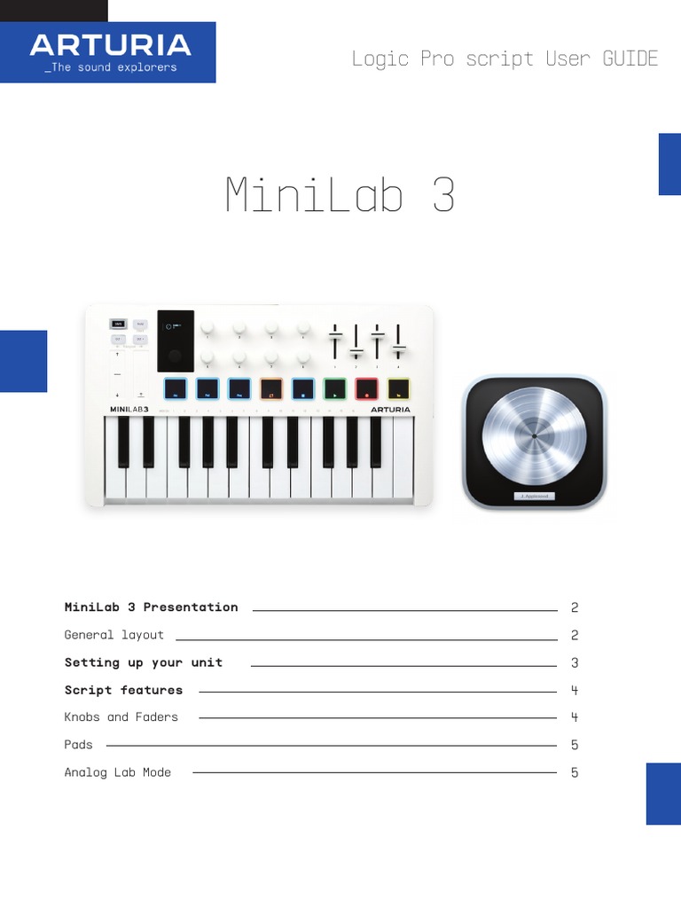 MiniLab 3 Logic Pro User Guide | PDF | Software | Computer Science