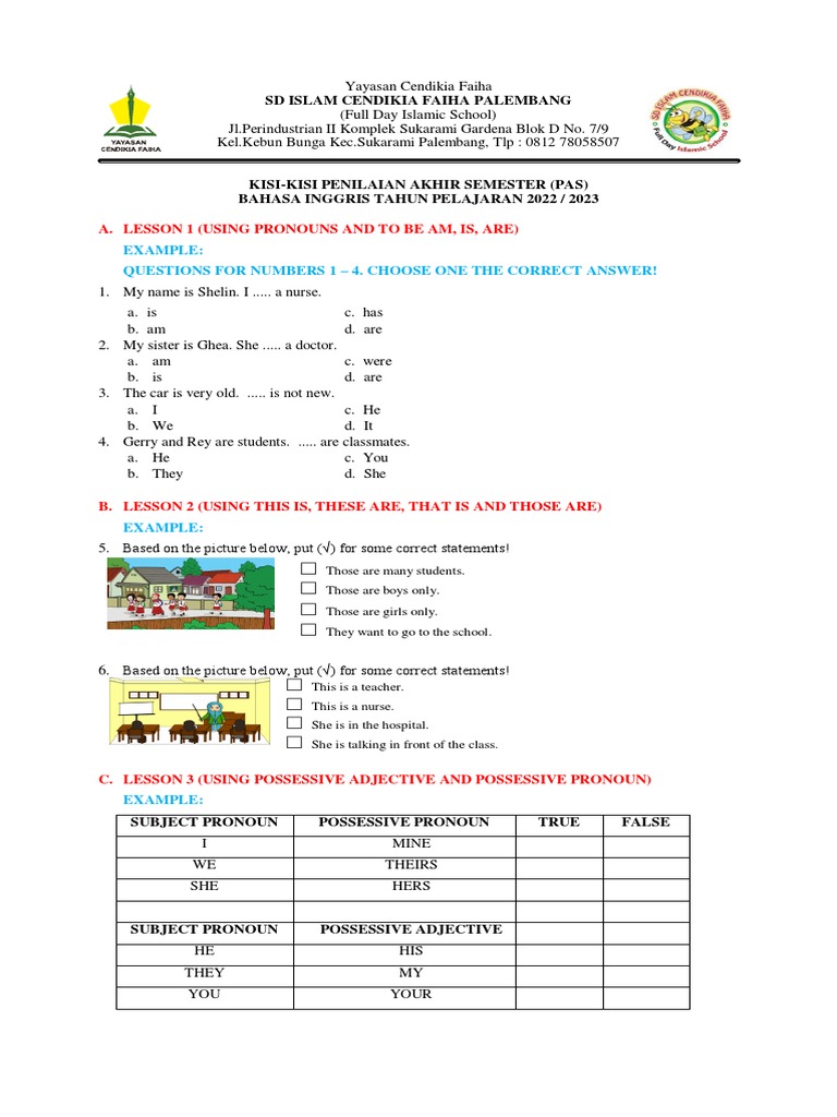 Kisi2 English Kelas 4 | PDF | Languages | Foreign Language Studies