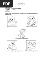 Activity Sheet Esp 3 Pangalan: Panuto: Humanap at Gumupit NG Isang Larawan Mula Sa Diyaryo ...