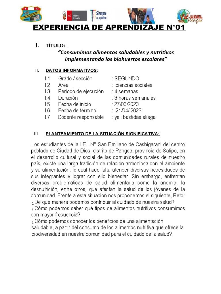 01 Eda 2do Ciencias Sociales | PDF | Aprendizaje | Evaluación