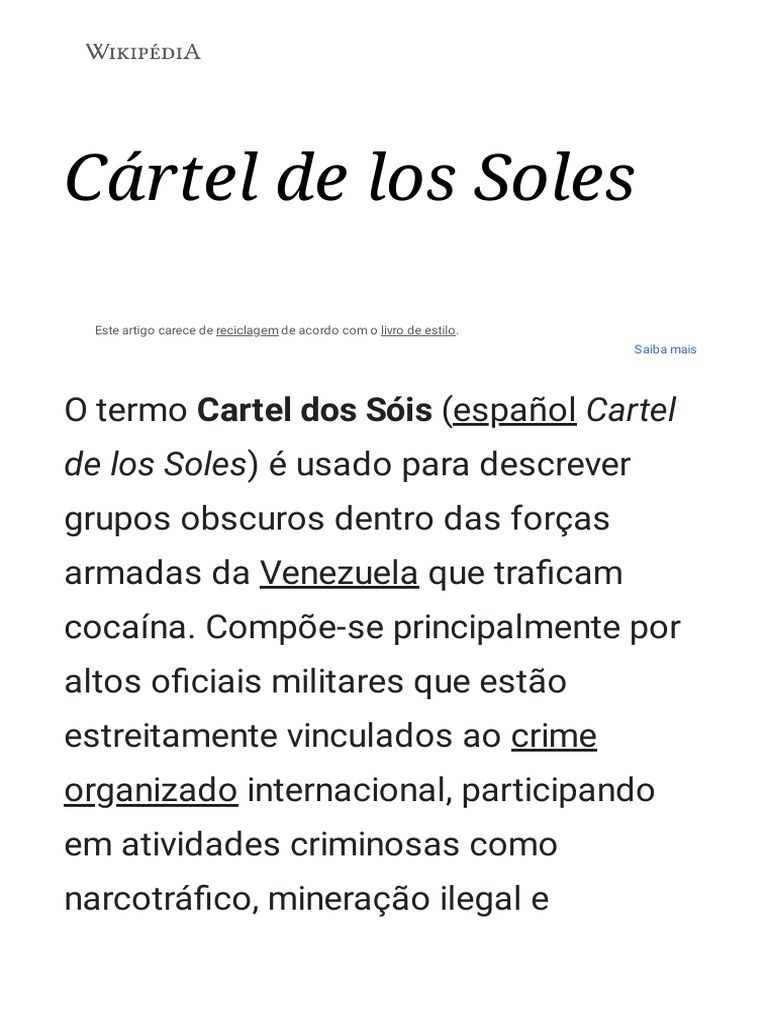 Cártel de Los Soles | PDF