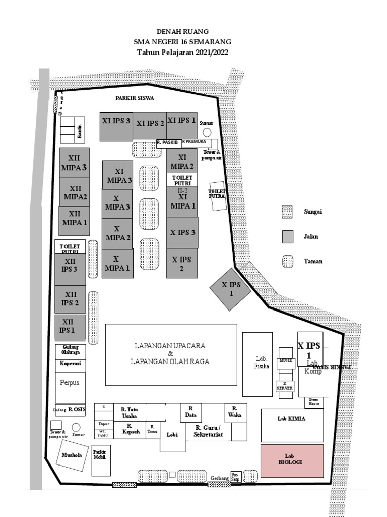 Denah Sma 16 2122 | PDF