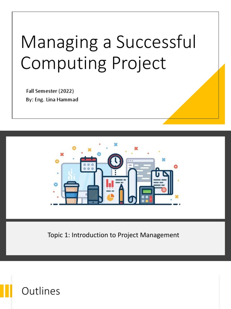 Topic 1 Introduction To Project Management | PDF | Project Management | Goal