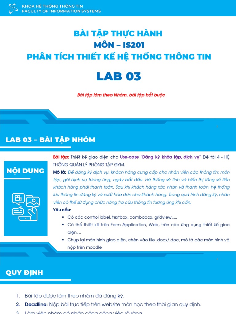 Btlab3 - PTTK HTTT | PDF