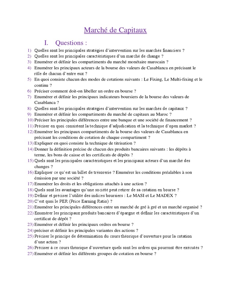 MCIF Questions Et Reponses | PDF