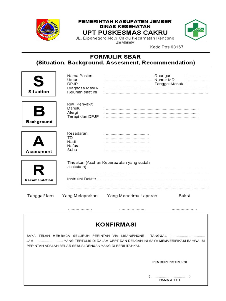 Form SBAR | PDF