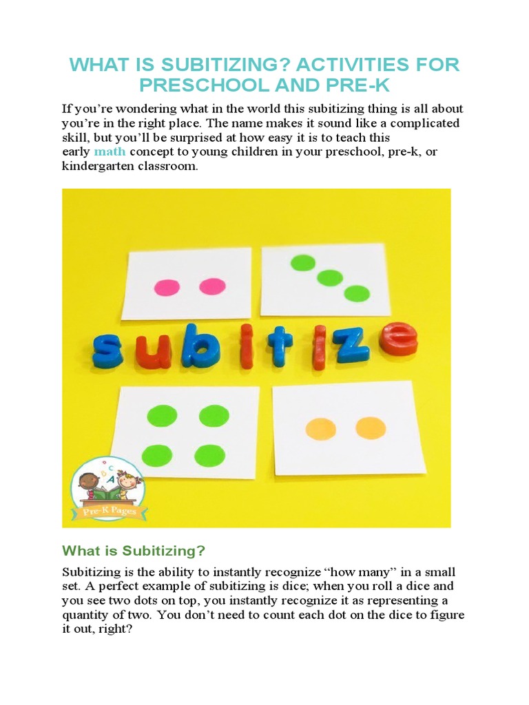 What Is Subitizing | PDF | Perception | Behavior Modification