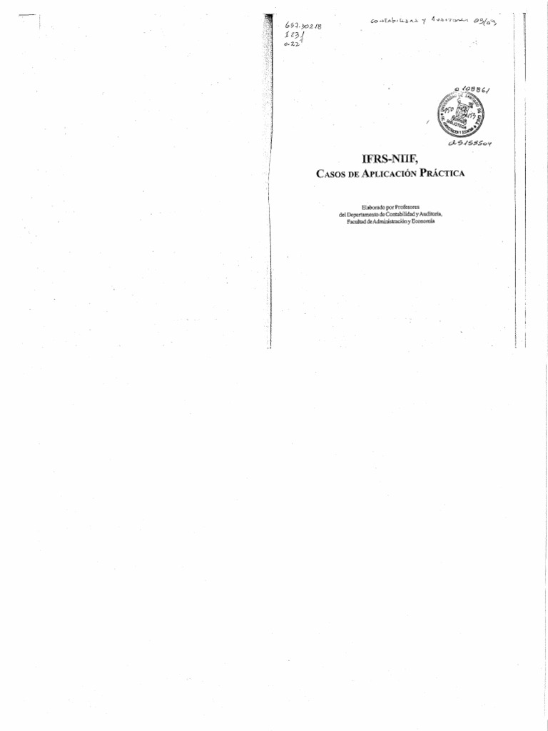 Niif - Ifrs Usach | PDF