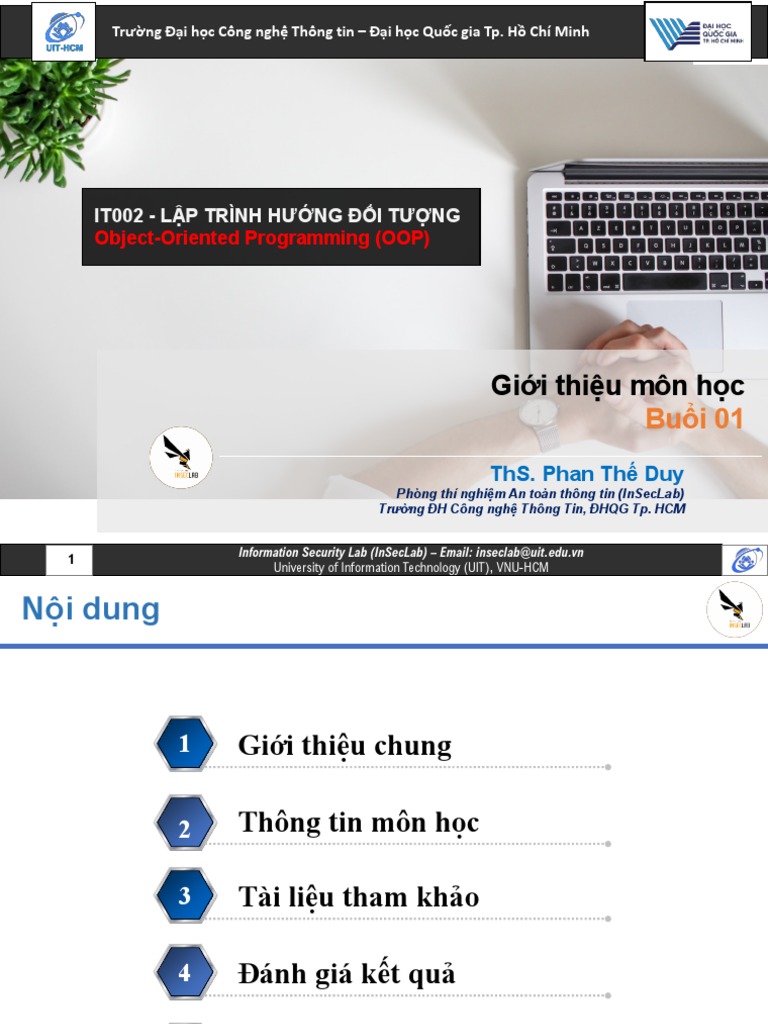 B01 - Gioi Thieu Mon Hoc-Duypt | PDF