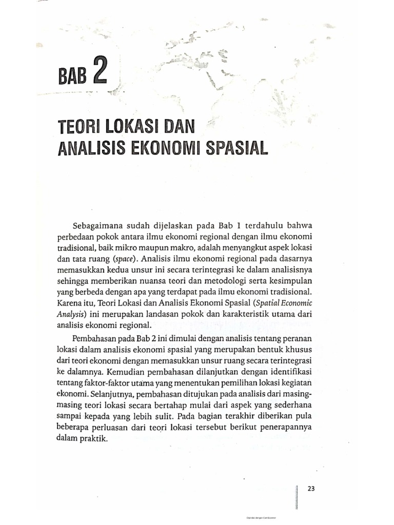 Bab 2 Eko. Regional | PDF