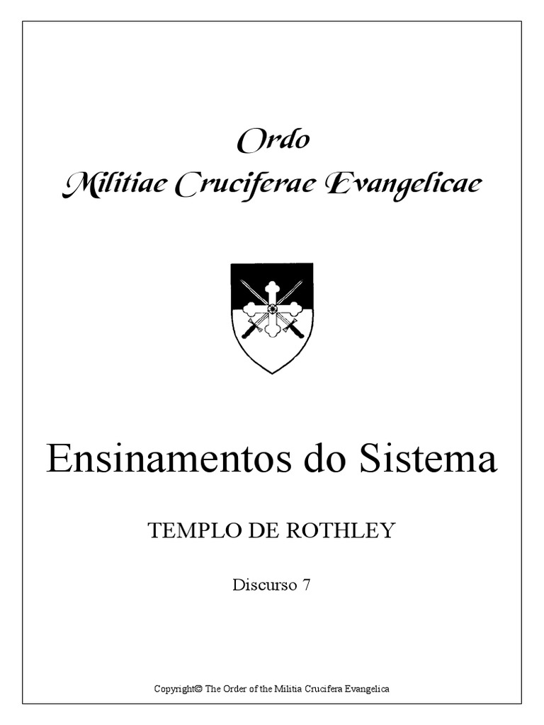 Templo de Rothley Discurso 7 | PDF