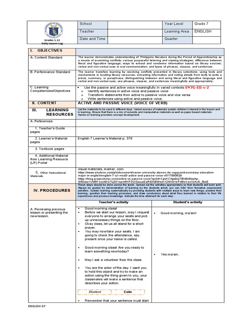 Active - Passive Voice | PDF | Verb | Linguistics