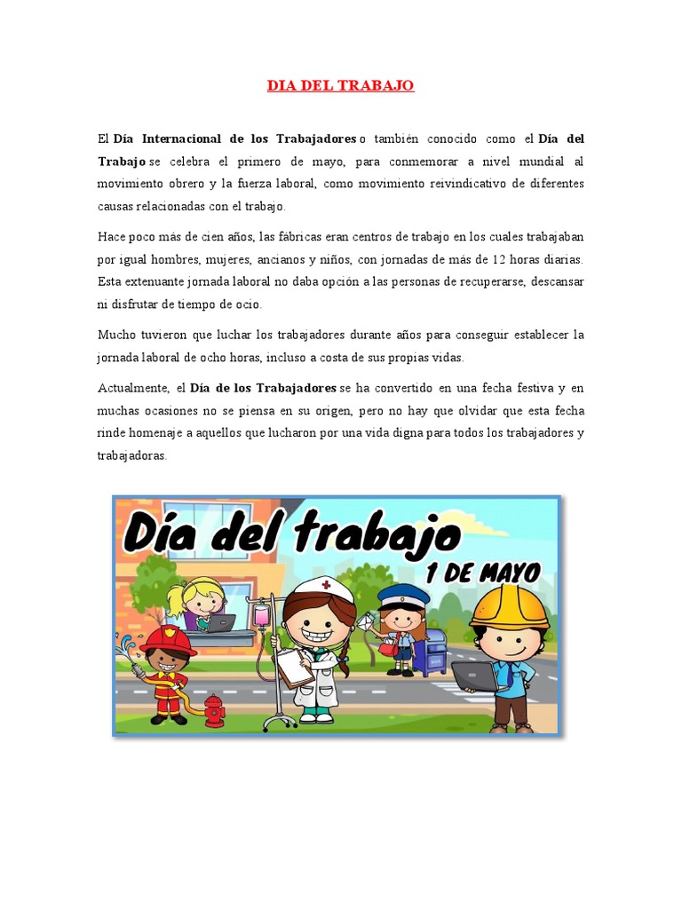 Dia Del Trabajo | PDF