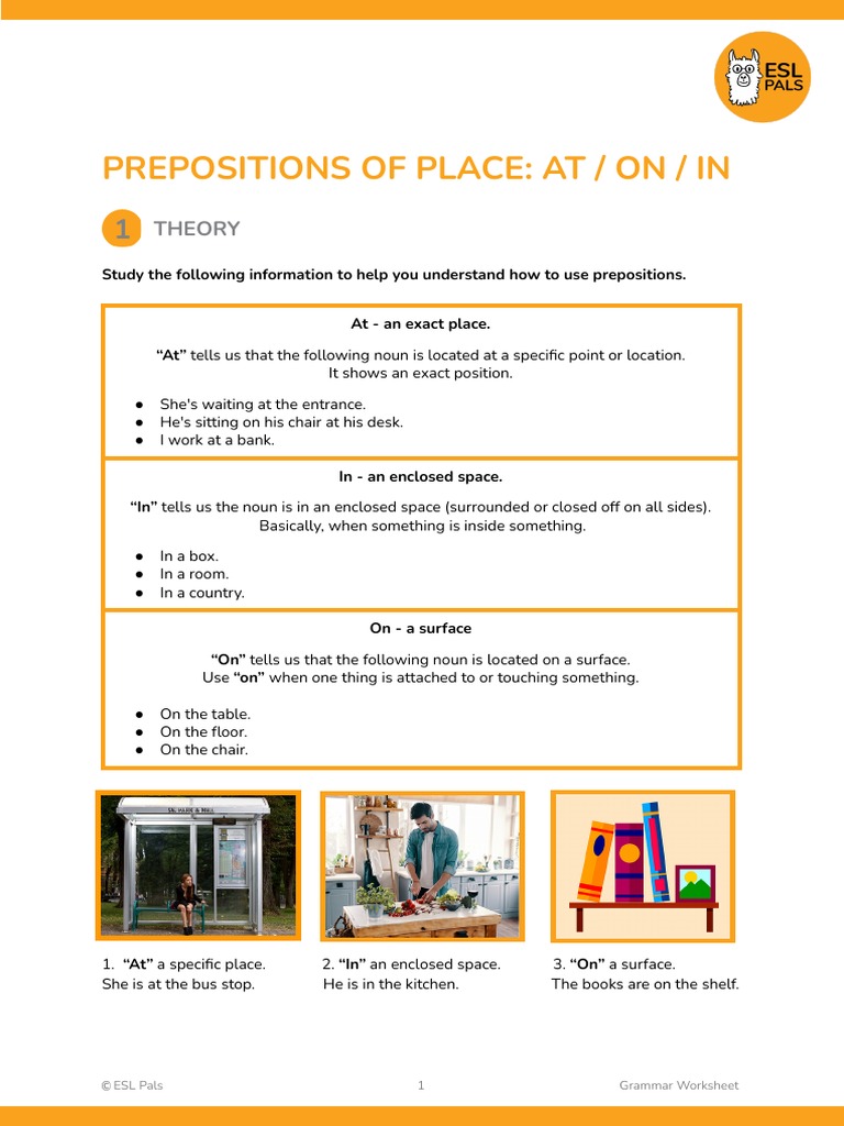 (TV A1-A2) Prepositions of Place | PDF