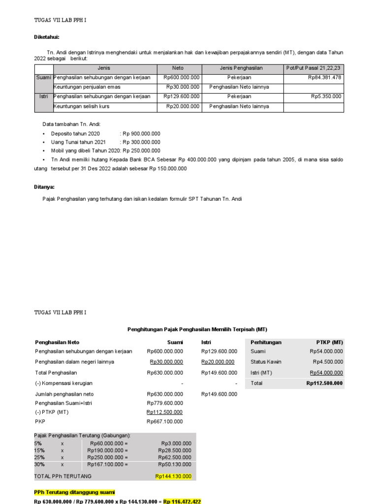 TUGAS 7 Lab PPH I | PDF