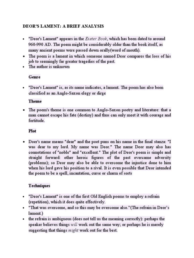 DEOR | PDF