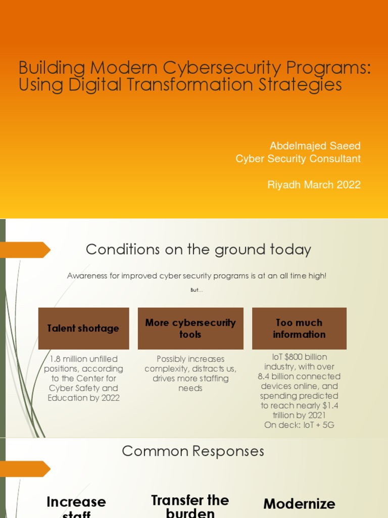 Cyber Security & Digital Transformation | PDF | Security | Computer ...