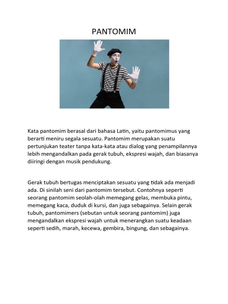 Pantomim | PDF