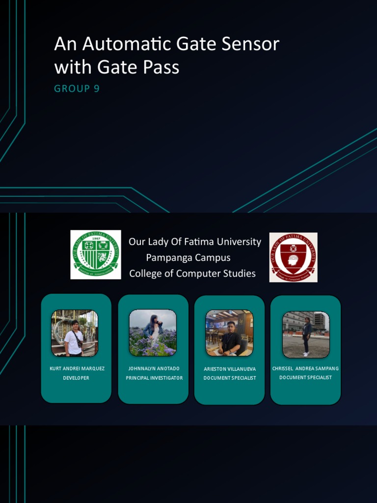 Automatic Gate Sensor with Pass System | PDF | Radio Frequency ...