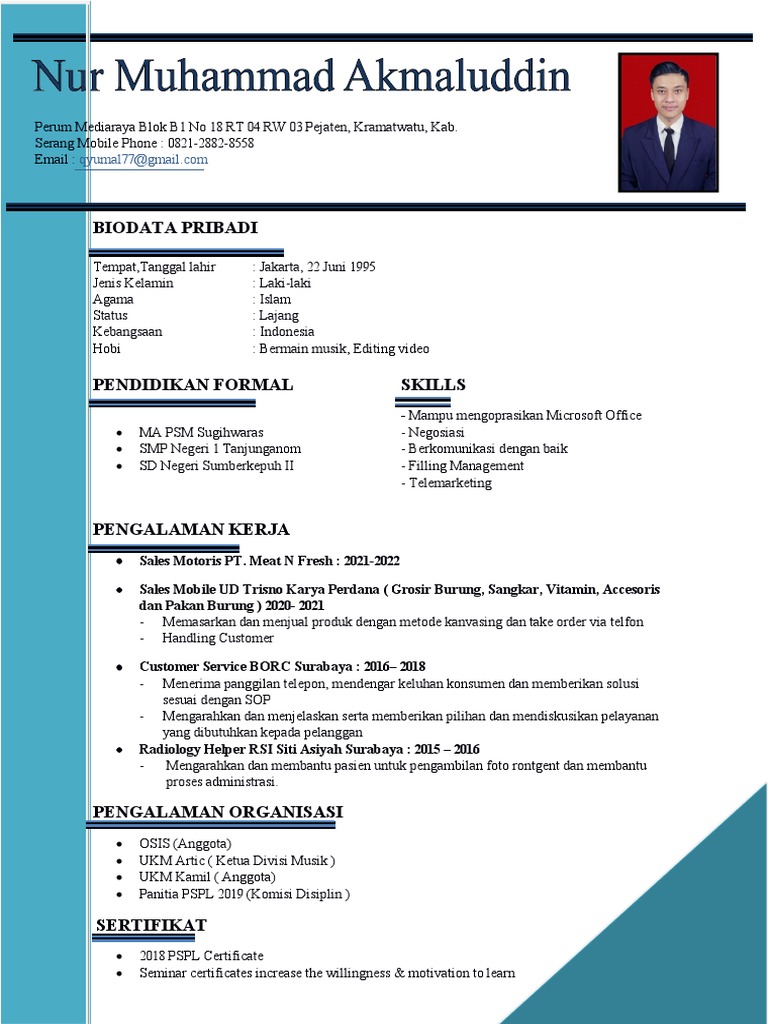 Contoh CV | PDF