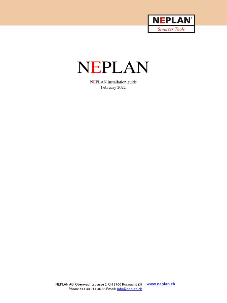 Setup Guide Neplan V10 With SSO | PDF