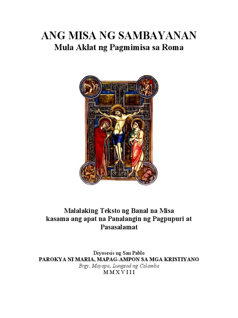 Final Tagalog Order of The Mass - Enlarged - 2018 | PDF