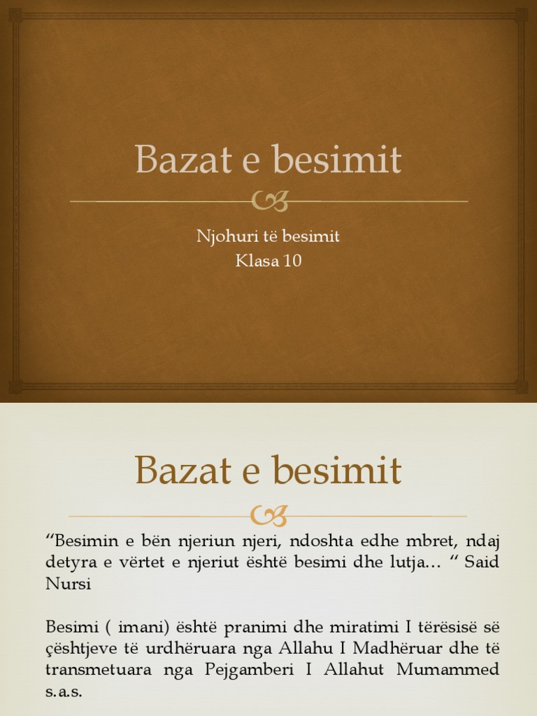 2. Besimi Në Allahun Xh.sh | PDF
