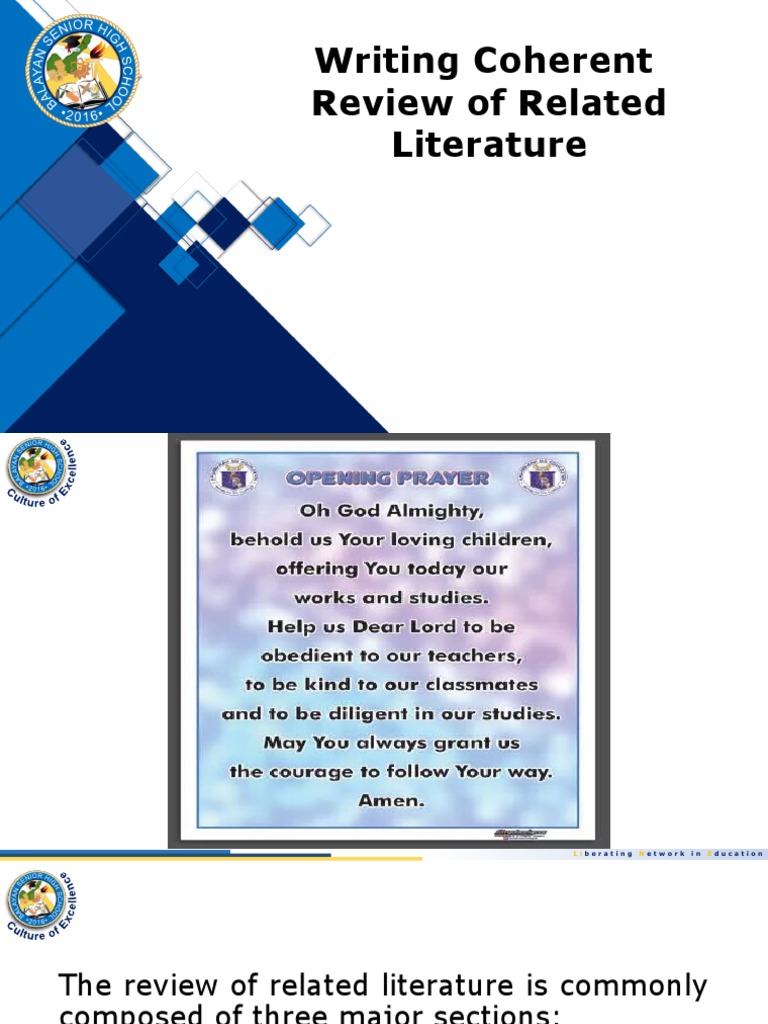 Writing a Coherent Literature Review | PDF