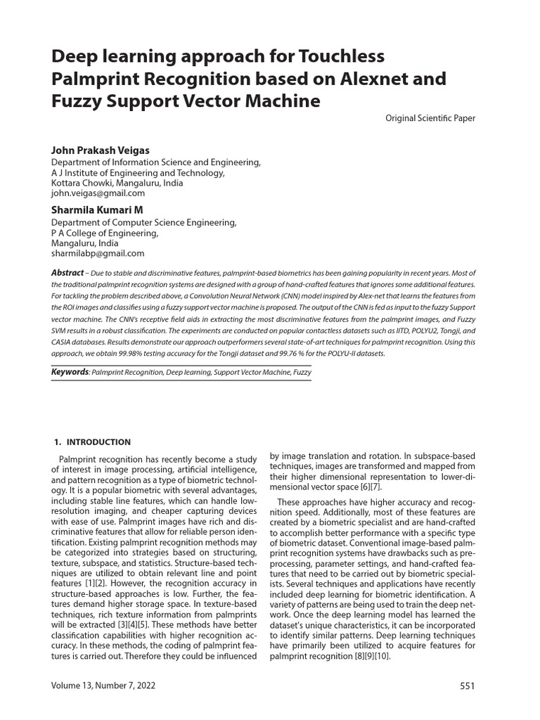 Ijeces 13 07 07 939 | PDF | Support Vector Machine | Deep Learning