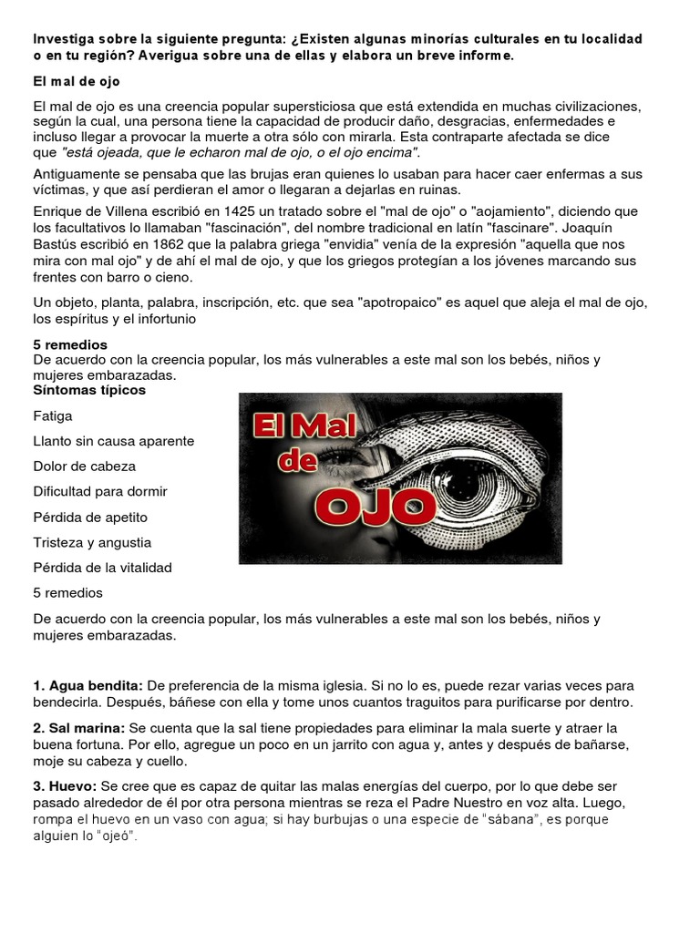 El Mal De Ojo Pdf