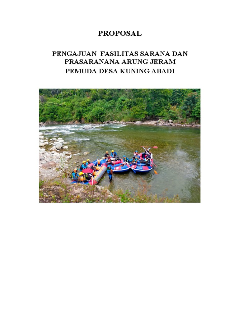 PROPOSAL Arung Jeram | PDF
