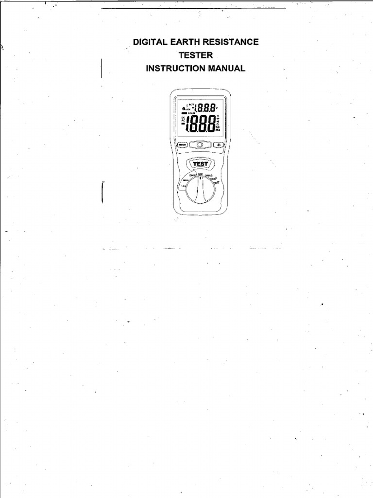 Manual Telurímetro CEM DT-5300B | PDF