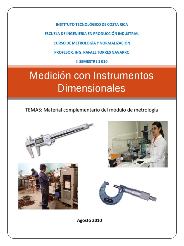 Medición Con Instrumentos Dimensionales | PDF | Longitud | Science