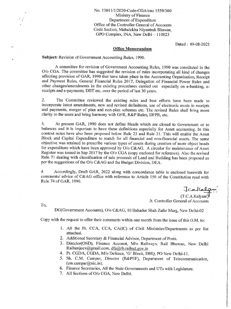 Government Accounting Rules 2021 | PDF